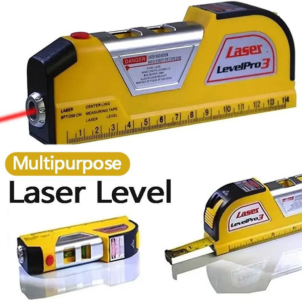 Multipurpose Laser Ruler Multifunctional Laser Level and Spirit Level ...