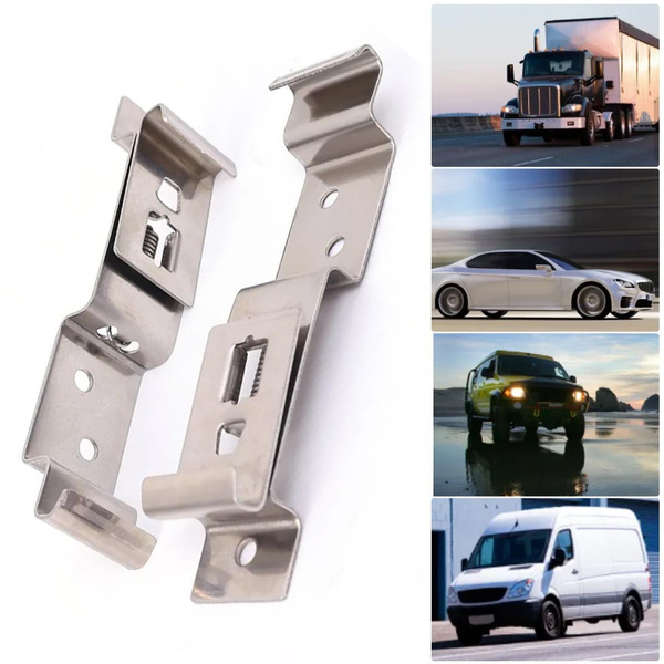 Trailer Number Plate Clips Holder Spring Loaded Stainless Steel One ...