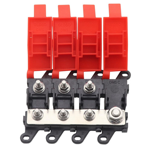 Distribution Block 1 in 3 Out 3-way Fuse Holder 200A Multi-pole Fuse ...