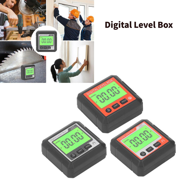 90 Degree Digital LevelBox Protractor Angle Finder Bevel Gauge ...