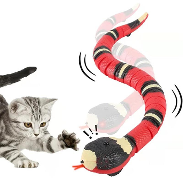 1PCS Snake Toy, Smart Sensing Snake Rechargeable, Electric Cat Snake ...