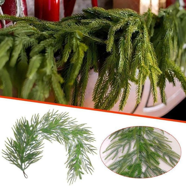 150cm Christmas Garlands Norfolk Pine Garland Artificial Greenery ...