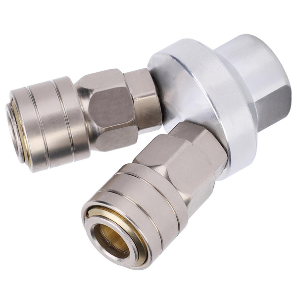 G1/4 Thread 2 Way Connector, Quick Connect Hose Splitter Coupler ...