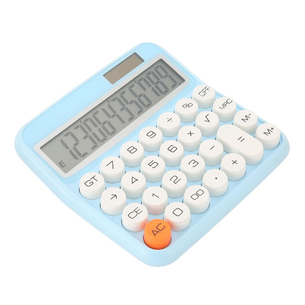 Desktop Calculator, 12 Digit Large LCD Display Calculator Dual Power ...