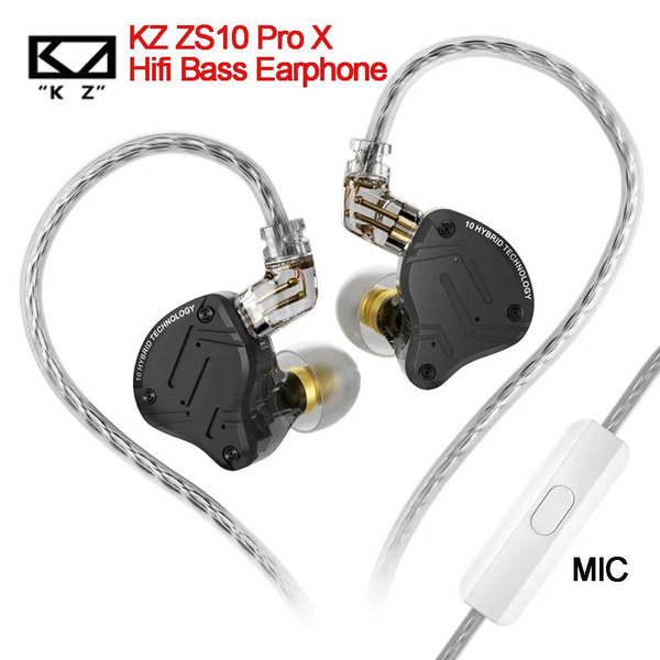 KZ ZS10 PRO X New Upgraded Hifi Earphone 1DD+4BA Hybrid Drivers in-Ear ...