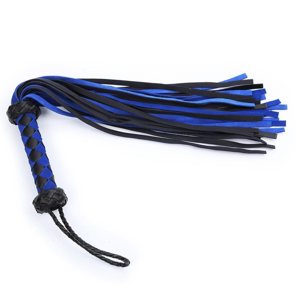 Leather Whip BDSM Bondage Spanking Paddle Flogger with Sword Handle ...