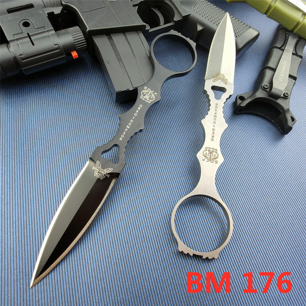 Benchmade Boot Knife with Sheath Fixed Blade Tactical Push Knife Self ...