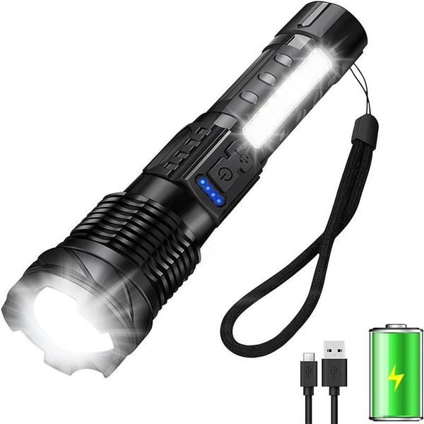 Rechargeable Flashlights [2 Pack] 2500 Lumens Flash Lights, Flashlights ...