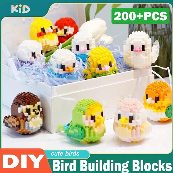 Cute Bird Animal Mini Building Blocks Bricks 3D DIY Animal Model ...