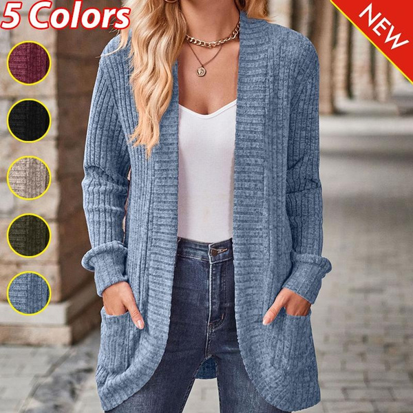 Women’s New Spring and Autumn Clothing Solid Color Long Sleeve ...