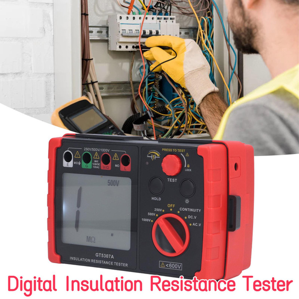 Digital Insulation Resistance Tester 250V 500V 1000V Megohmmeter Earth ...