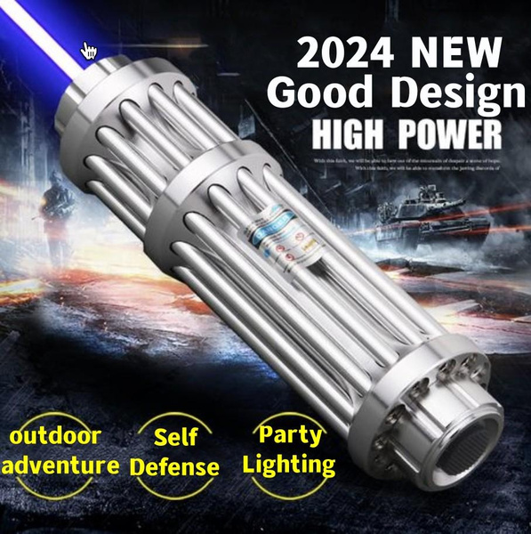 2024 New Powerful Blue Laser Blue Lazzer Visible Beam Focus Adjustable ...