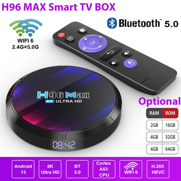 Upgraded 8K TV BOX Android 13 WIFI6 5G WIFI 2GB+16GB/4GB+32GB/4GB+64GB ...
