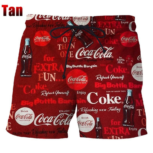 New Fashion Coke Coca Cola Red Trousers 3D Print Summer Men Women Short ...