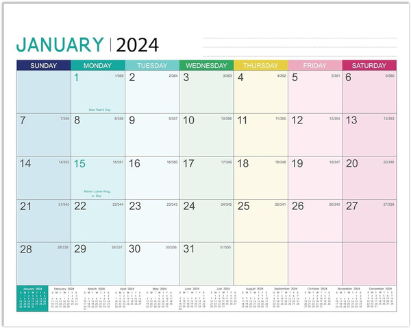2024 Magnetic Calendar for Refrigerator Fridge Calendar, JAN 2023 - DEC ...