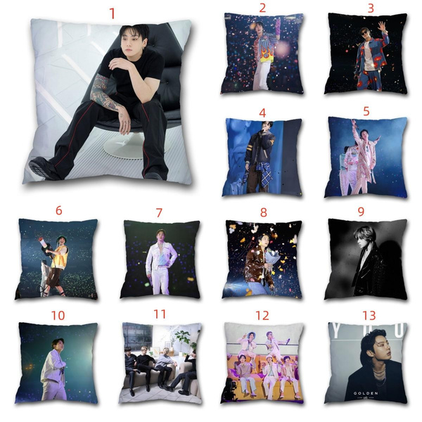 2023 45Cm*45Cm Cute Pillow Case Kpop Jung kook JIMIN JIN RM SUGA J-HOPE ...
