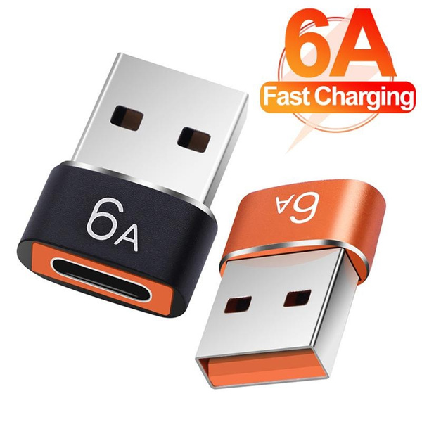1PC 6A Type C To USB 2.0 OTG Adapter USB C Female To USB Male Data ... 1PC 6A Type C To USB 2.0 OTG Adapter USB C Female To USB Male Data ...
