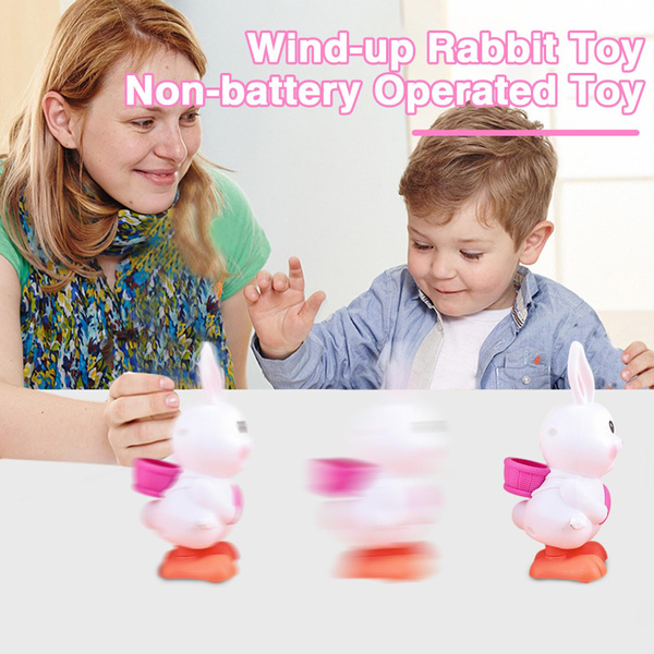 Cute Rabbit Toy Non-battery Operated Toy Wind-up Rabbit Toy Funny ...