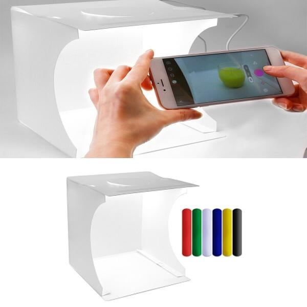 LED Light Room Photo Studio Photography Lighting Tent Kit Backdrop Cube ...