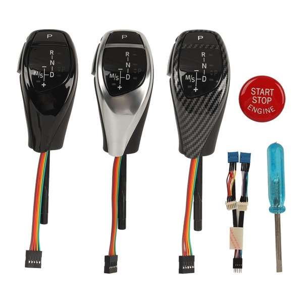 LED Knob, LED Gear Knob Thumb Type Shifter Lever Head Retrofit Kit with ...