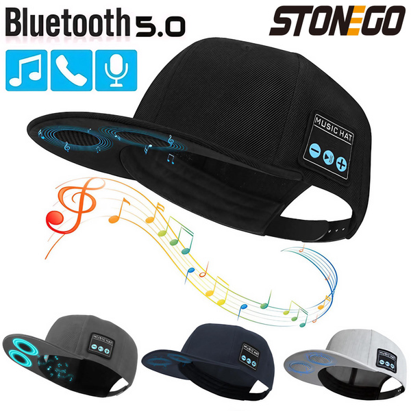STONEGO 1PC Wireless Bluetooth Headset Baseball Cap with Speaker ...