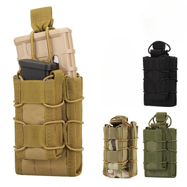 Molle Tactical Magazine Pouch Double Decker Single Airsoft Tactical AK ...