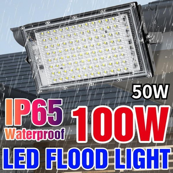 100W 50W LED Reflector Flood Light IP65 Waterproof Spotlight 220V ...