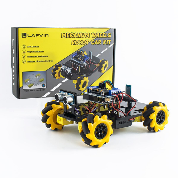 Lafvin Omni Directional Mecanum Wheels Robot Car Kit For Arduino Uno R3