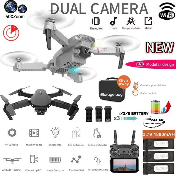 E88pro Drone 4K 5G Wifi Professinal Dual Camera Wide Angle Aerial ...