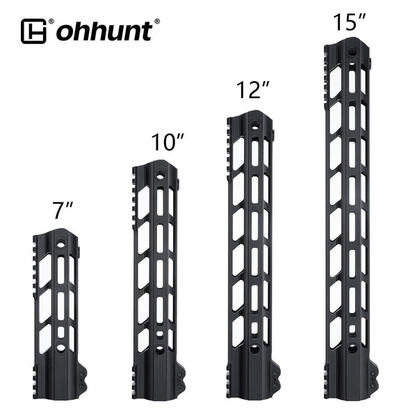 ohhunt 7" 10" 12" 15" M-LOK Handguard AR15 Free Float handguard Ultra ...