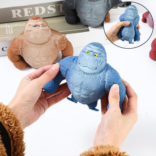 4 Color Monkey Toy Stretch Gorilla Figure for Kids and Adults ...