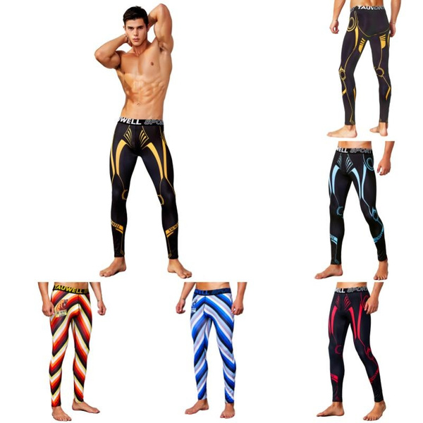 Mens Running Tights Men Compression Pants Fitness Mens Gym Sport