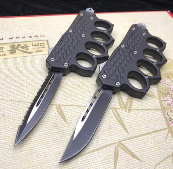 2024 New Brass Knuckle Tactical Knife AUTO OTF Spring Assisted Knives 2024 New Brass Knuckle Tactical Knife AUTO OTF Spring Assisted Knives