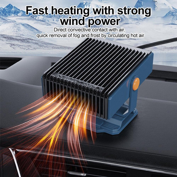 DC 12V Electric Car Heater Portable Heating Fan Defogger Defroster ...
