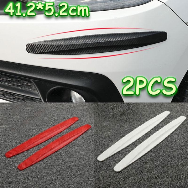 2PCS Car Stickers Bumper Protector Strip Corner Guard Scratch ...