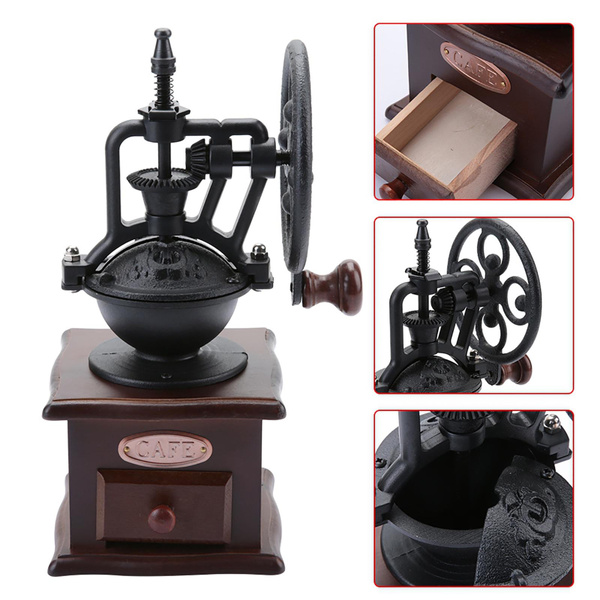 Manual Coffee Grinder, Multi Settings Coffee Bean Hand Mill Pepper ...