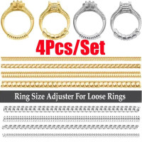 4pcs/lot Ring Reduce Size Adjuster Rings Adjustment Guards Tightener ...