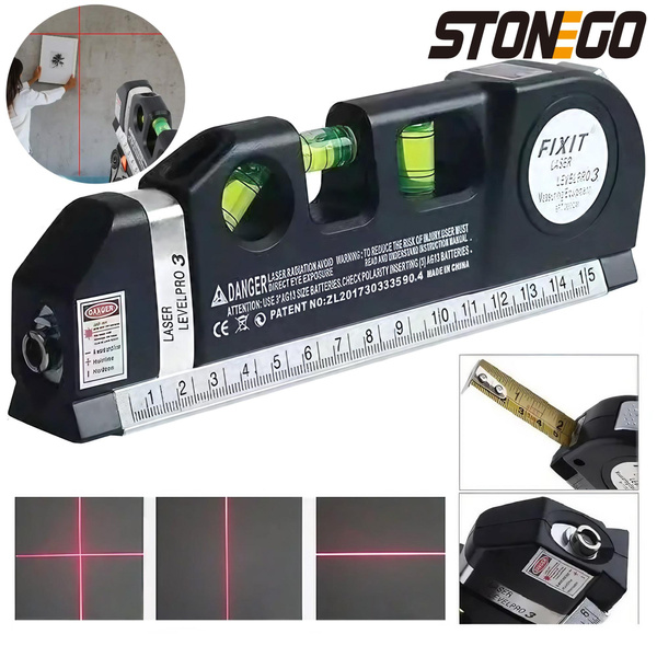 STONEGO 1PC Laser Level, Multipurpose Line Laser Leveler Tool Cross ...