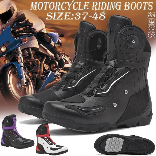 Professional Waterproof Leather Motorcycle Boots Men Women Motocross ...