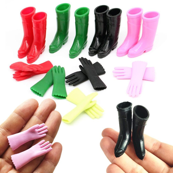 1:12 Dollhouse Mini Rubber Boots/Gloves Dollhouse Kitchen/Garden Model ...