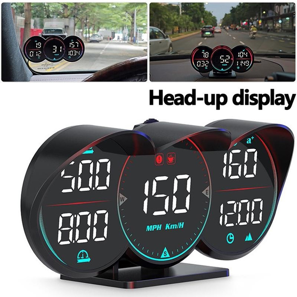 Vehicle HUD Head-up Display Universal KMH Digital Speedometer Car ...