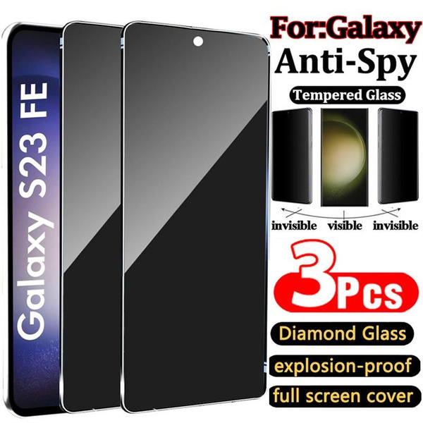 3 Pack Best Full Privacy Tempered Glass Screen Protector For Samsung ...