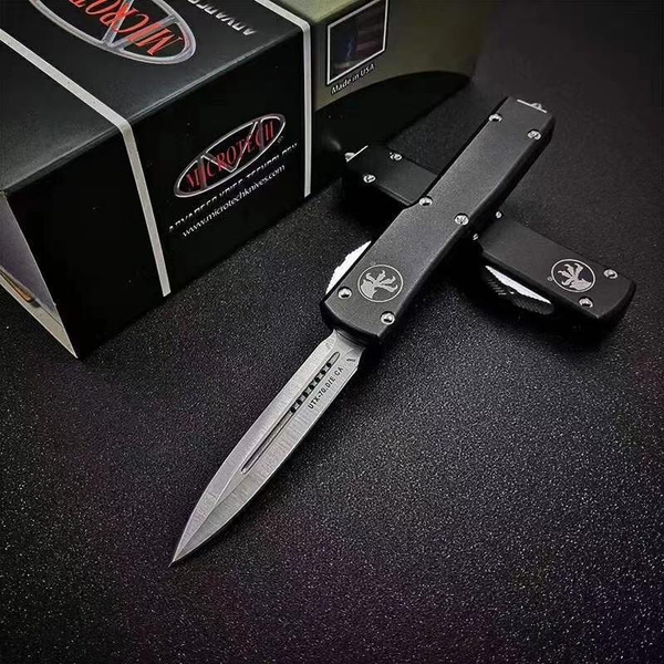 Tactical AUTO Pocket Dagger Micr Otech UTX-70 Automatic Flick Knife D2 ...