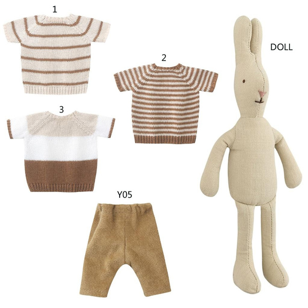 10inch Lovely Stuffed Rabbit Toy/ Dress Up Clothes Sweater Pants DIY ...