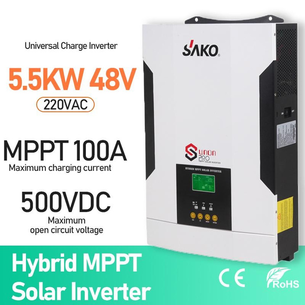 SUNON Pro 5.5KW solar inverter 220~240VAC Pure Sine Wave Inverter Off ...
