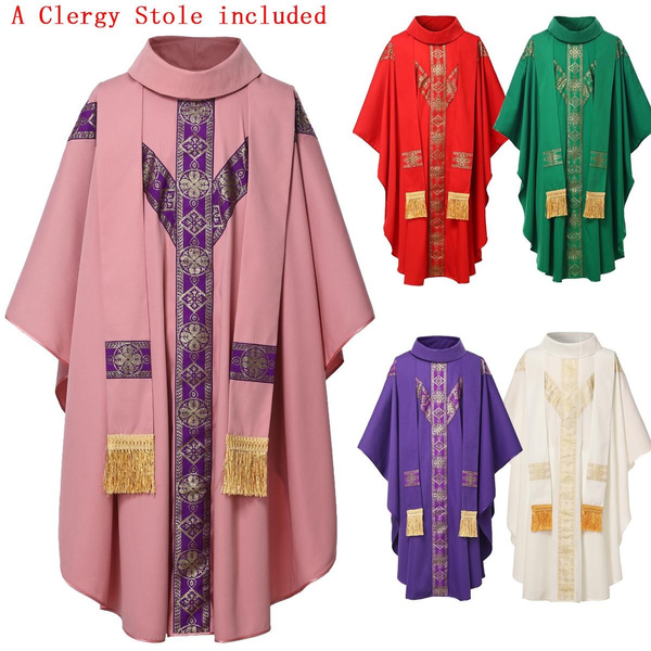 Liturgical Vestment Clergy robe Chasuble Vestments Church Catholic ...