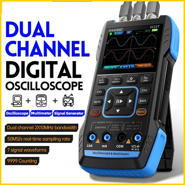 Handheld Oscilloscope Multimeter DDS Generator, 2 Channels, 10MHz ...