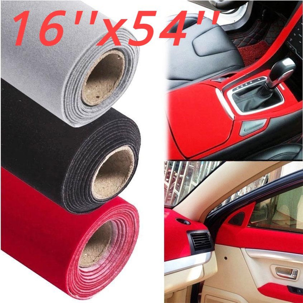 16''x54'' 1.2cm Thickness Self Adhesive Velvet Car Sticker Velour Felt ...