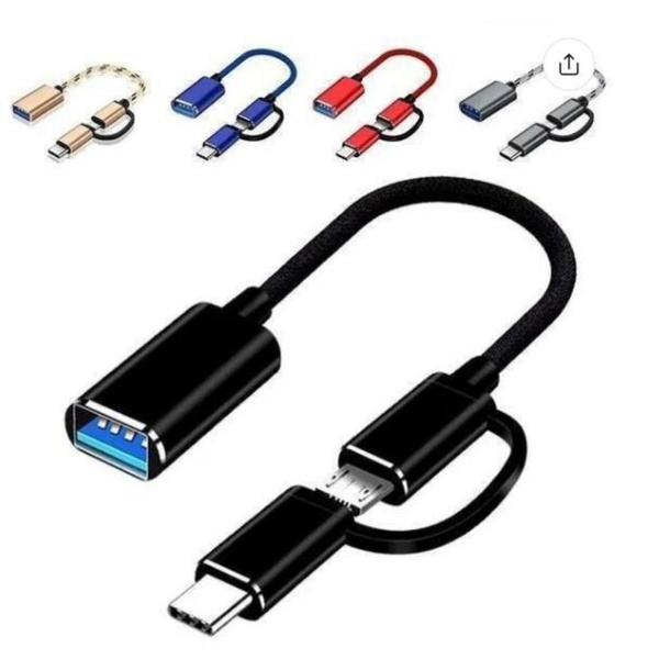 Cable Accessories,Cable Adapters,2 in 1 USB 3.0 OTG Adapter, Micro USB ...