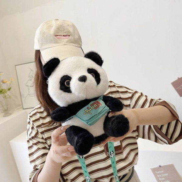 Cute Backpack Panda Plush Toy Small Backpack Chinese Panda Souvenir ...